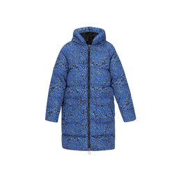 Gaya Mantel Damen Gr&ouml;&szlig;e XL blau / gelb / schwarz Wintermantel