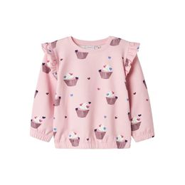 name it Sweatshirt 'NMFNAYA' Mädchen Größe 92 blau / mauve / rosa