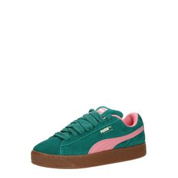 Puma Sneaker 'SUEDE XL' Jungen Gr&ouml;&szlig;e 36 gr&uuml;n / rosa
