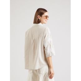 Haily's Hailys Bluse 'Di44ana' Damen Gr&ouml;&szlig;e M beige / wei&szlig;