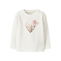 name it Shirt 'NMFNIVA' Mädchen Größe 122/128 braun / taupe / rosa / weiß
