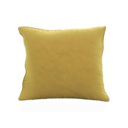 Intirilife Kissenbezug aus Samt 40x40 cm in Gelb | Gr.: onesize