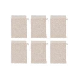 Butlers Waschhandschuh FABULOUS 6er-Set in Beige | Gr.: onesize