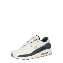 Nike Sportswear Sneaker 'AIR MAX 90 PRM' Herren Größe 39 creme / ecru / navy / rot