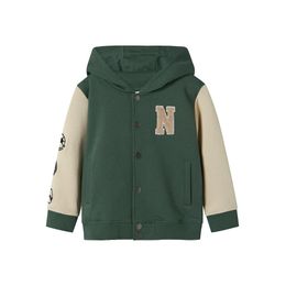 name it Sweatjacke 'NMMNYREE' Jungen Gr&ouml;&szlig;e 104 ecru / tanne / schwarz