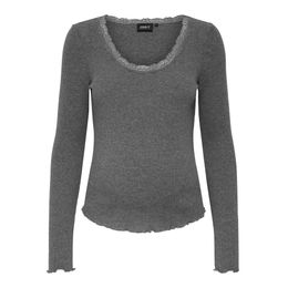 Only Top in Dark Grey Melange | Gr.: XS