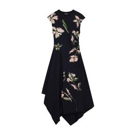 Desigual Kleid Damen Gr&ouml;&szlig;e 36 gr&uuml;n / ros&eacute; / schwarz Winterkleid