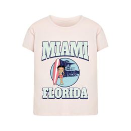 F4NT4STIC Shirt 'Betty Boop Miami Florida Surf Scene' female Pink size M