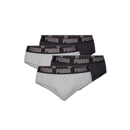 Puma Boxershorts MEN EVERYDAY BRIEF 4P in 008 - Dark Grey Melange / Black | Gr.: L