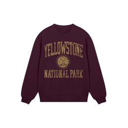 F4NT4STIC Sweatshirt 'US National Parks Yellowstone Wyoming' male Red size XL