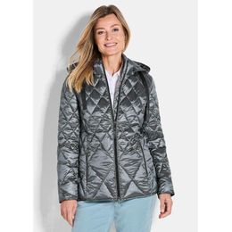 GOLDNER Winterjacke mit Metallic-Glanz in graugr&uuml;n | Gr.: 50