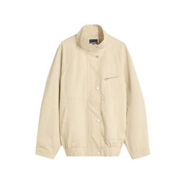 Bershka Between-Season Jacket female Beige size XS/S