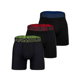 Under Armour Boxershort 3er Pack in Schwarz/Grün/Blau/Rot | Gr.: XL