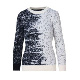 KOROSHI Women's jersey soft hair knit bicolor in SCHWARZ | Gr.: XL