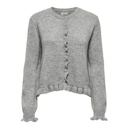 Jacqueline de Yong JDY Strickjacke in Light Grey Melange | Gr.: XL