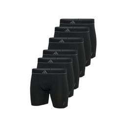 Adidas Boxershort 6er Pack in Schwarz | Gr.: S