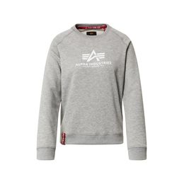 Alpha Industries Sweatshirt Herren Größe XL graumeliert / weiß