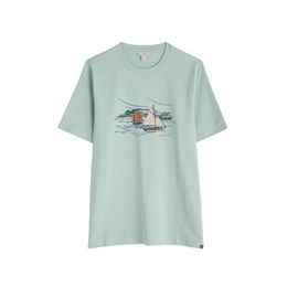 Seasalt Cornwall Shirt Herren Größe XXL türkis / mischfarben