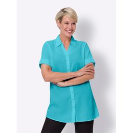 Sieh an! Longbluse in t&uuml;rkis | Gr.: 42