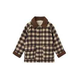 name it Jacke Jungen Größe 122/128 braun / weiß