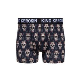 King Kerosin Boxershorts Sugar Skull in schwarz | Gr.: 3XL