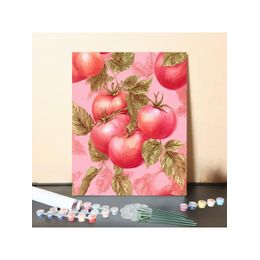 ARTNANAS DIY Malen nach Zahlen Set-"Rosentomaten" | Gr.: 30x40cm mit Keilrahmen nicht ges