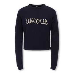 ONLY GIRLS Pullover 'KOGKatia' Mädchen Größe 110 navy / weiß