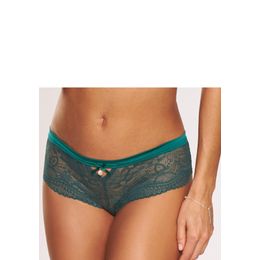 Panty Nuance "Vivianna", Damen, Gr. 44/46, gr&uuml;n (tannengr&uuml;n), Microfaser, Obermaterial: 85% Polyamid, 15% Elasthan, k&ouml;rpernah, Unterhosen Panty, rundherum aus transparenter Spitze