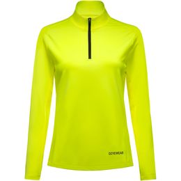 Gore Everyday Mid 1/4-Zip Bekleidung Damen gelb S