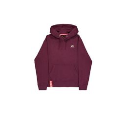 Alpha Industries Hoodie 'Basic' Herren Gr&ouml;&szlig;e XXL dunkelrot / wei&szlig;