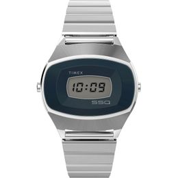 Timex Digitaluhr »REISSUE« Quarzuhr, Armbanduhr, Herrenuhr, Edelstahlarmband edelstahlfarben Digitaluhr für Herren