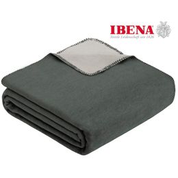 Ibena Wohndecke »Wohndecke Doubleface Dublin« in trendigen Farben anthrazit/silberfarben Obermaterial: 58% Baumwolle, 35% Polyacryl, 7% Polyester...