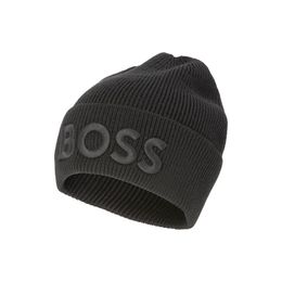 BOSS Orange Beanie &raquo;Afox&laquo; mit 3D Logostickerei Black 001