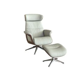 FLEXLUX Relaxsessel &raquo;R&uuml;cken u. Kopfverstellung, ergonomisch, Airchannels, klasse Komfort&laquo; R&uuml;cken- & Kopfteilverstellung, Drehbar, Armlehne Walnuss,...