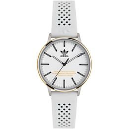 adidas originals Quarzuhr »CODE ONE 3H« Armbanduhr, Damenuhr, Herrenuhr, unisex, analog, Silikonarmband weiß 0 Trendstarke Armbanduhr für Sie & Ihn