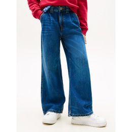 Tommy Hilfiger Weite Jeans &raquo;MABEL PLEATS&laquo; Kinder bis 16 Jahre Denim Dark 3 (98) - N-Gr N-Gr 3 (98) Jeans von Tommy Hilfiger f&uuml;r M&auml;dchen