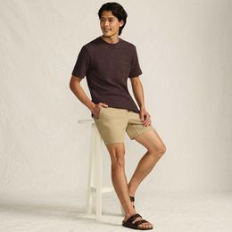 LANDS' END T-Shirt aus Jersey mit Struktur, Herren,  Rot, Baumwolle/Polyester, by Lands' End