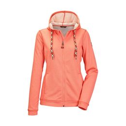 Killtec Sweatjacke »KOS 86 WMN SWT JCKT« Powerstretchjacke mit verstellbarer Kapuze und Kinnschutz koralle 46 46 Powerstretchjacke mit...