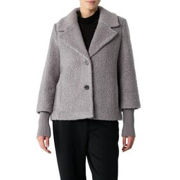 comma, COMMA Kurzmantel mit Rippb&uuml;ndchen DARK GREY 40 40 Jacke von COMMA
