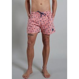 Ceceba Badeshorts mit tollem Print für warme Sommertage, bequem, schnelltrocknend rot 4S - N-Gr N-Gr 4S Kurze Herren-Badeshorts von Ceceba