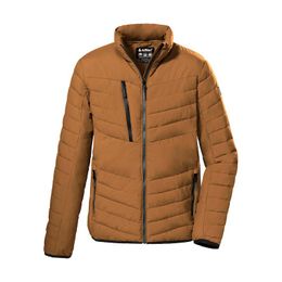 Killtec Steppjacke »KOW 63 MN QLTD JCKT« Wasser- und windabweisende Steppjacke mit Kinnschutz und Zippern curry L L Herren Jacke in Daunenoptik mit...