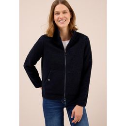 Cecil Sweatjacke mit Stehkragen urban dark blue L (42) L (42) Jacke f&uuml;r Damen von Cecil