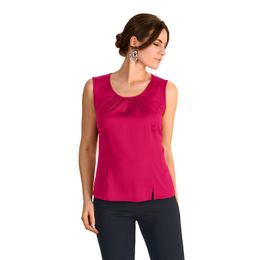 HERMANN LANGE Collection Shirttop mit Seitenschlitz darkpink 54