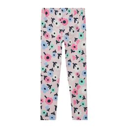 s.Oliver JUNIOR Leggings mit All-Over Print Pink Ground Big Flower AOP 134 - N-Gr N-Gr 134 Leggings von s.Oliver Junior
