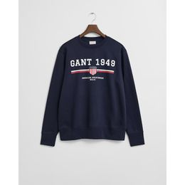 Gant Herren Sweatshirt &raquo;GRAPHIC C-NECK SWEAT&laquo;, Mit Rundhalsausschnitt L