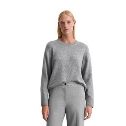 Marc O'Polo MARC O'POLO Rundhalspullover aus weicher Schurwolle grey granite melange M M Pullover von Marc`O Polo