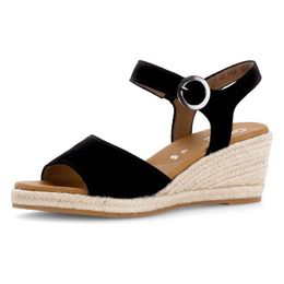 Gabor Keilsandalette &raquo;ATHEN&laquo;, Sommerschuh, Riemchensandale, mit Klettverschluss, G-Weite schwarz 35 35 Sandalette in Komfortweite G (=weit) f&uuml;r...