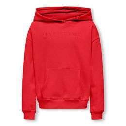 KIDS Only Hoodie »KOGBILLIE L/S HOODIE SWT« Mars Red 158/164 158/164 Sweater von KIDS Only für Mädchen
