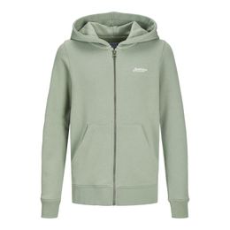Jack & Jones JACK & JONES JUNIOR Kapuzensweatjacke »JJBEAU SWEAT ZIP HOOD JNR« mit kleinem Brust-Logo-Motiv Iceberg Green 176 176 Sweater von Jack & Jones...
