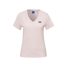 HUGO BLUE T-Shirt »Classic V« mit Logo, V-Ausschnitt Light/Pastel Pink 684 M M Shirt von HUGO Blue Womenswear